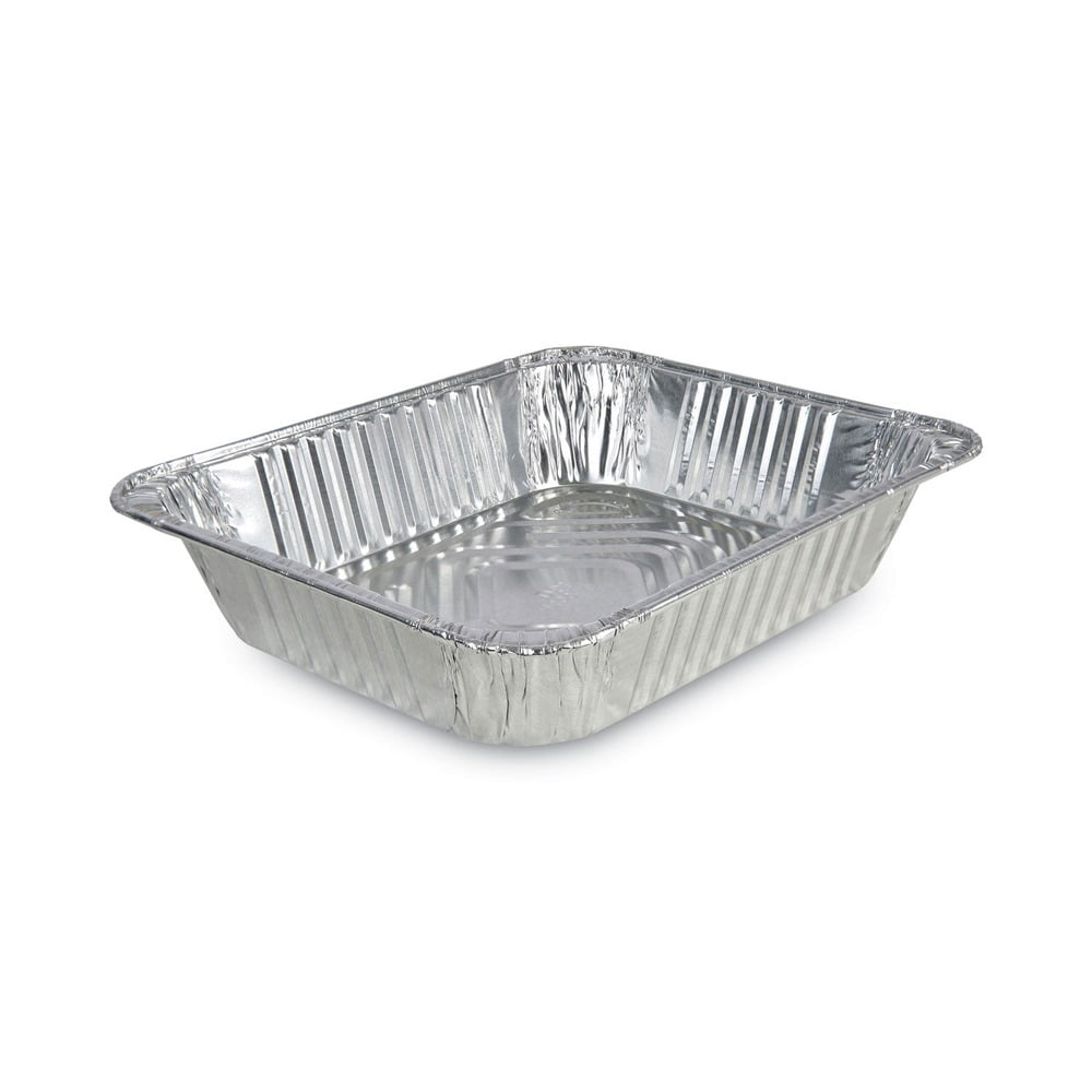Boardwalk BWKSTEAMHFDP 128 oz. Half-Size Deep Aluminum Steam Table Pans ...