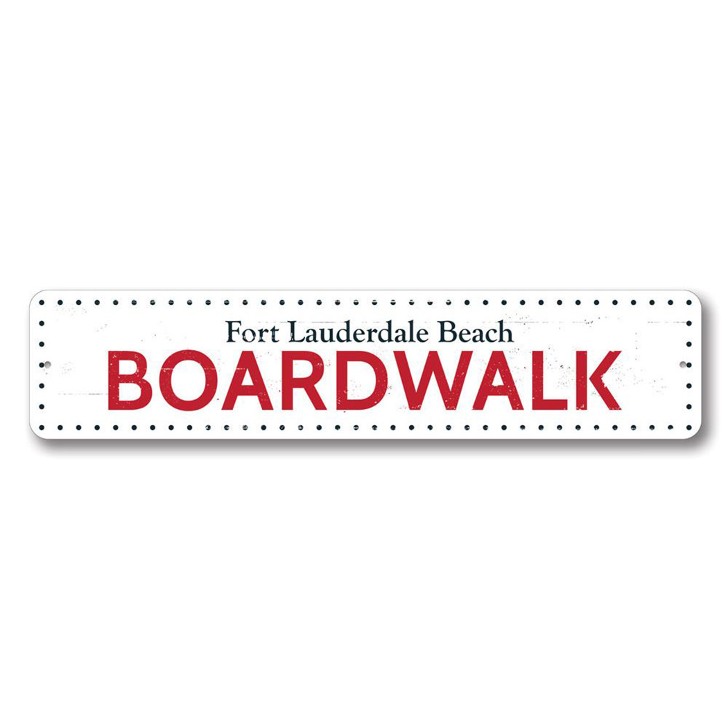 Boardwalk Dotted Sign, Beach House Sign, Custom Beach Location Sign ...
