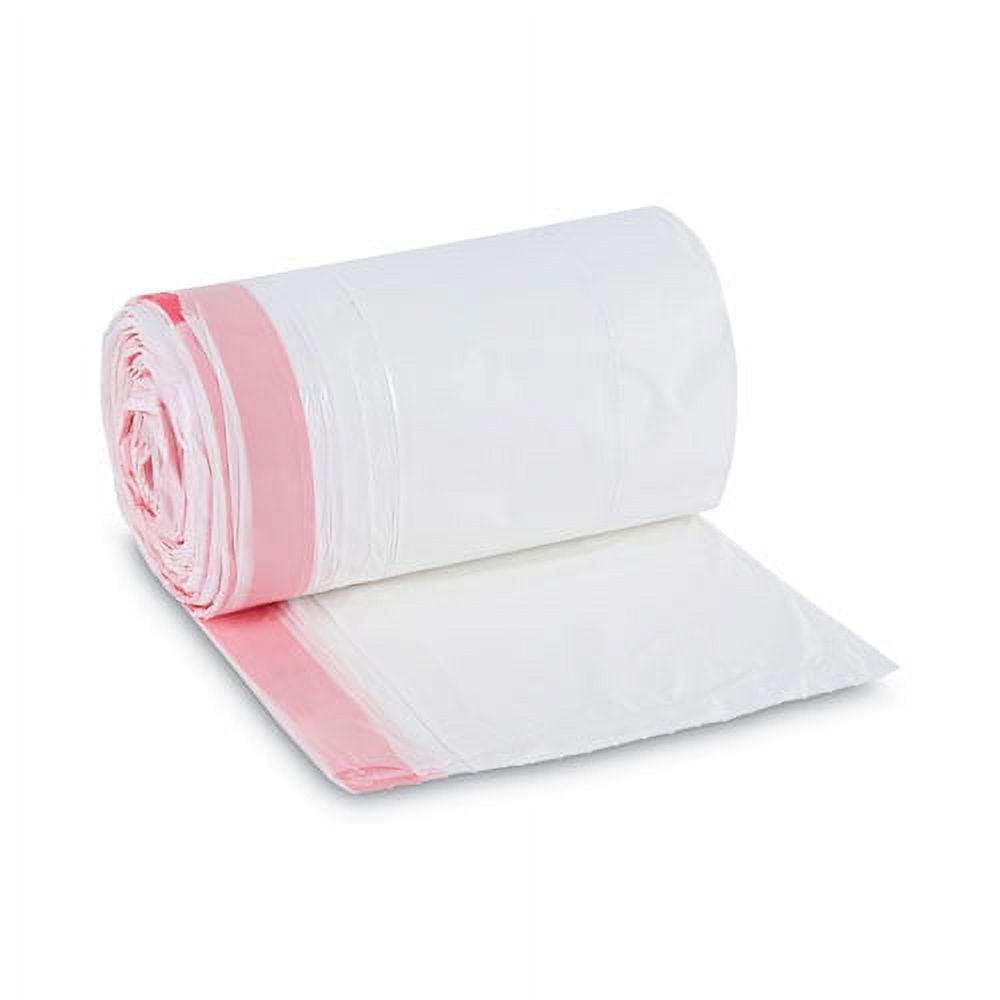 Boardwalk Drawstring Kitchen Bags, 13 gal, 0.8 mil, White, 50 Bags/Roll ...