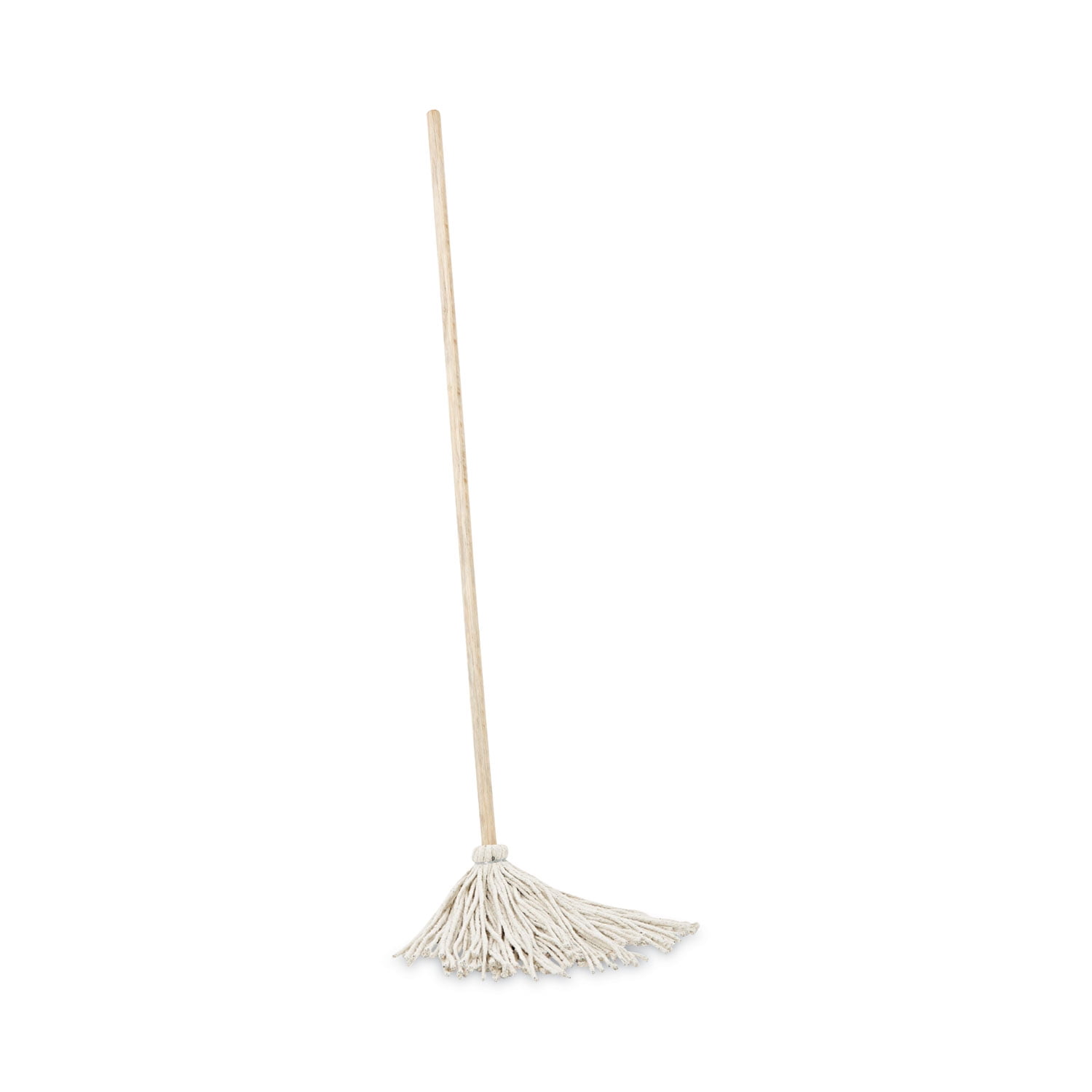 Boardwalk Handle/Deck Mops, 12 oz White Cotton Head, 48" Oak Wood Handle, 6/Pack - Walmart.com