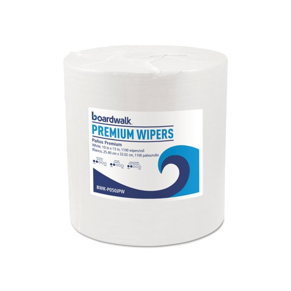 Boardwalk Hydrospun Wipers, White, 10 x 13, 1100/Roll -BWKP050JPW ...