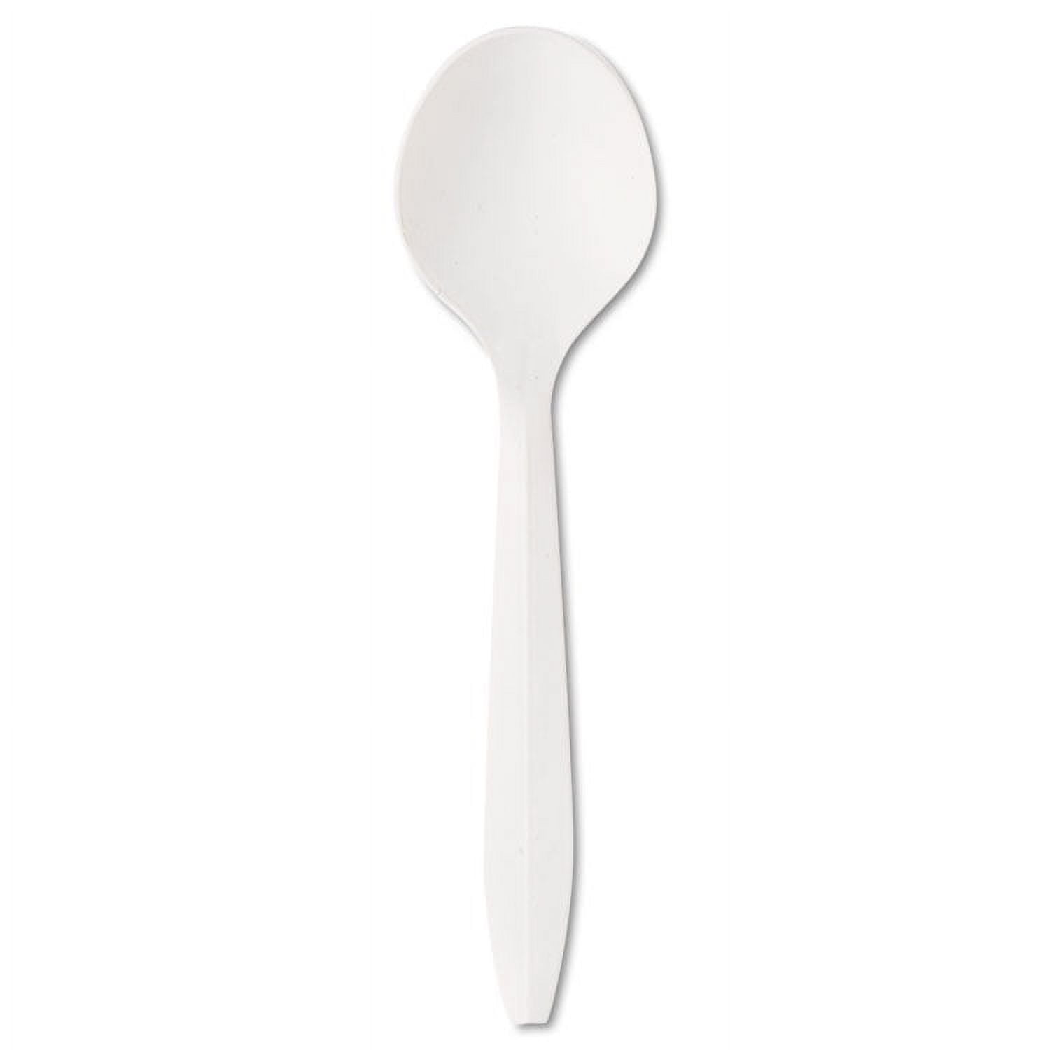 Boardwalk Mediumweight Polystyrene Cutlery, Soup Spoon, White, 1000 ...