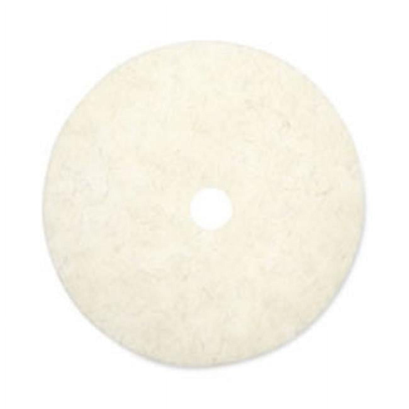 27 in. Diameter Natural Burnishing Floor Pads - White (5/Carton ...