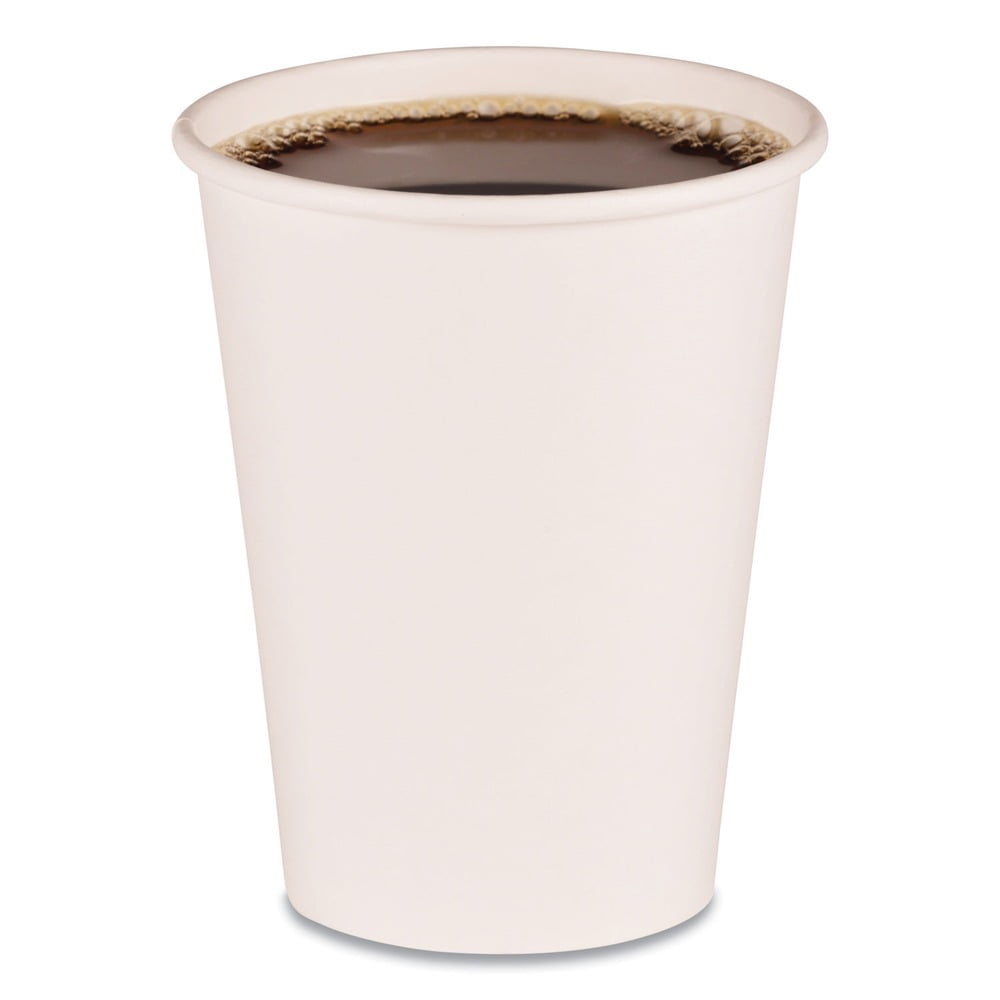 Boardwalk 12 oz. Disposable White Coffee Cups - Bulk Pack (50 Cups ...