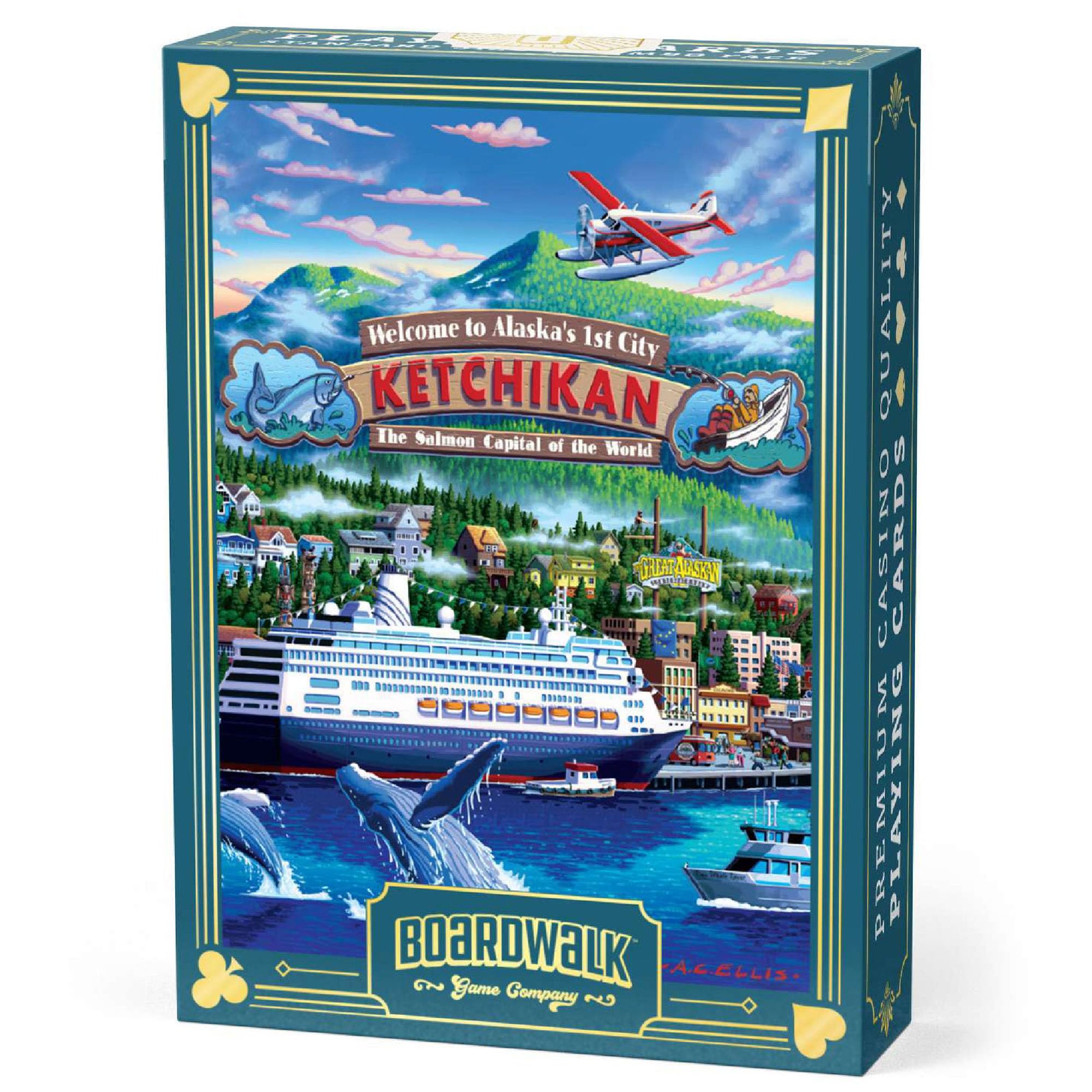 Boardwalk Puzzles Premium Featherlight IFF17 Unique Playing Cards, Fun ...