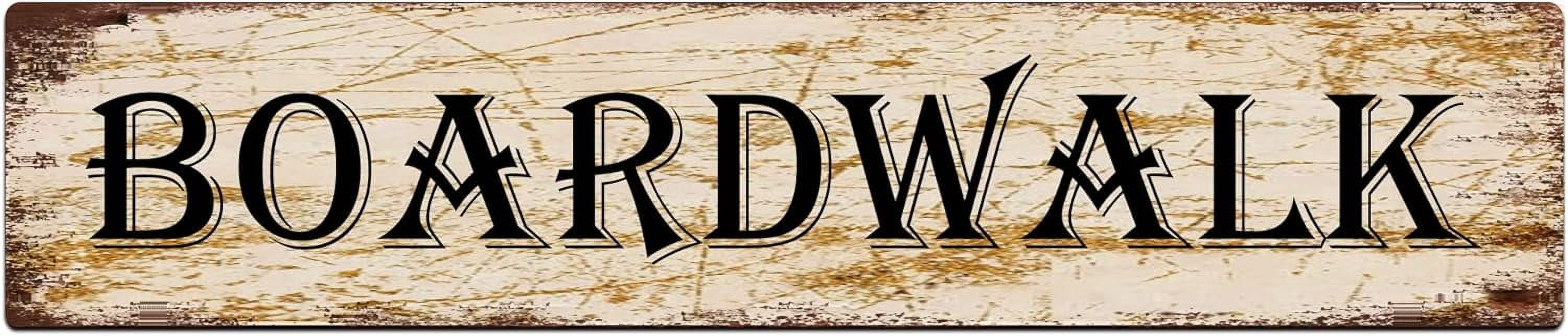 Boardwalk Retro Tin Signs Aluminum Metal Sign for Kitchen Home Garden ...