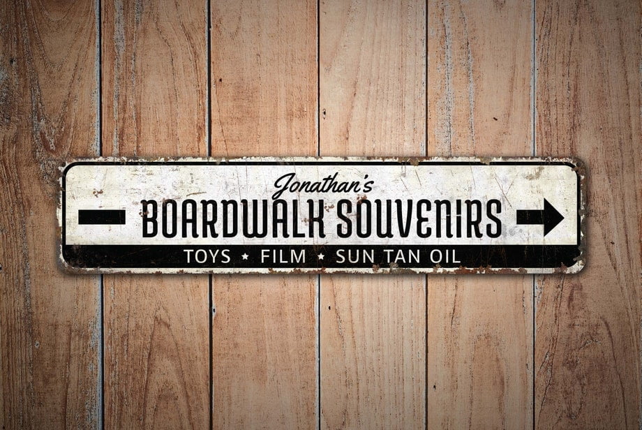 Boardwalk Souvenirs Souvenirs Sign Boardwalk Decor Beach House Souvenir ...