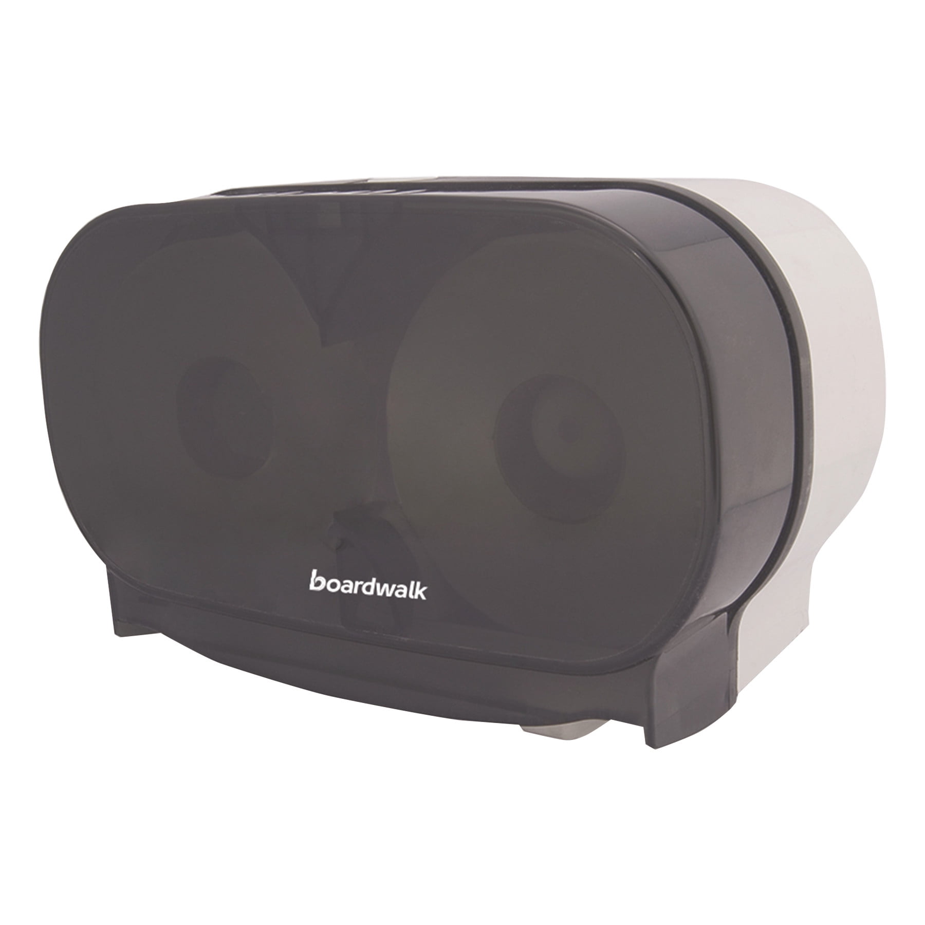 Boardwalk Twin Toilet Tissue Dispenser, Two Standard Rolls, Smoke Black ...