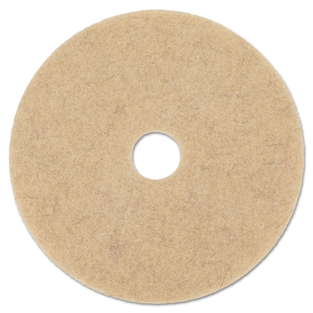 Boardwalk Ultra High-Speed Floor Pads 19" Diameter Natural Hair Tan 5 ...
