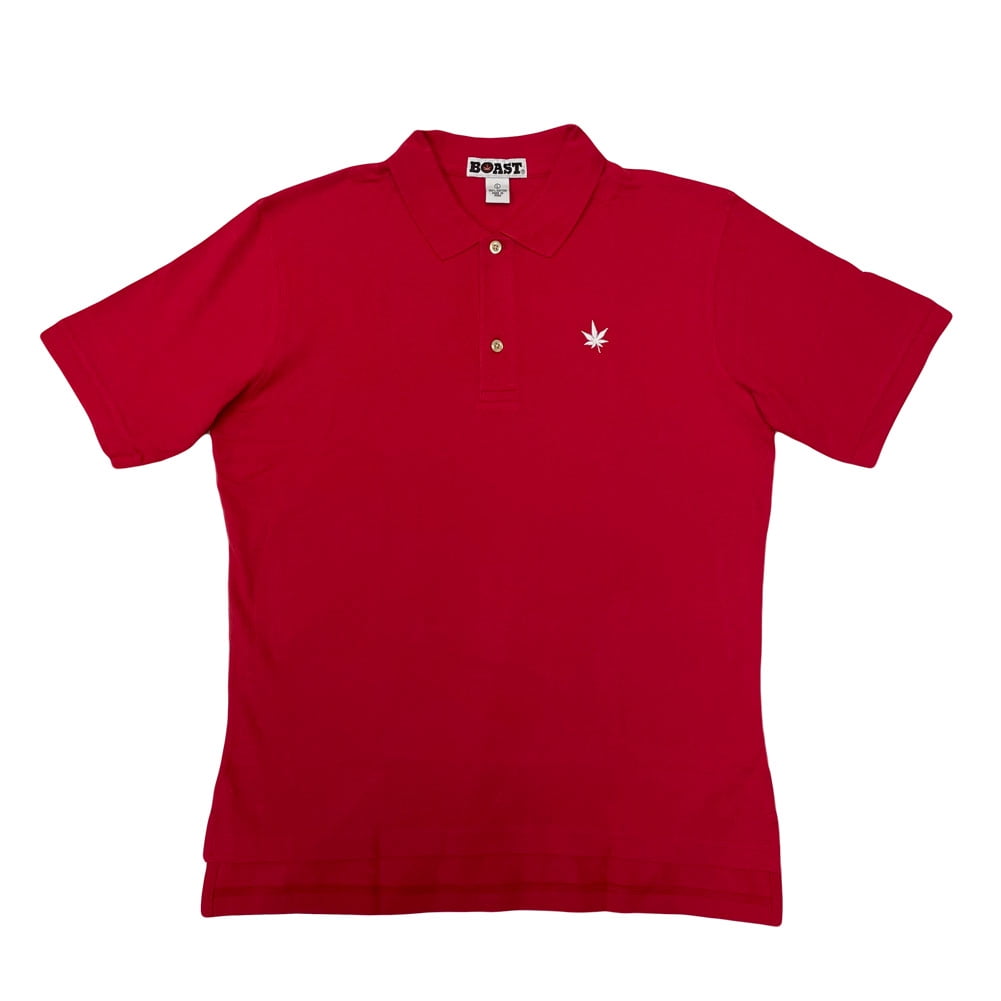Boast Men's Core Pique Polo, Medium, Boast Red - Walmart.com
