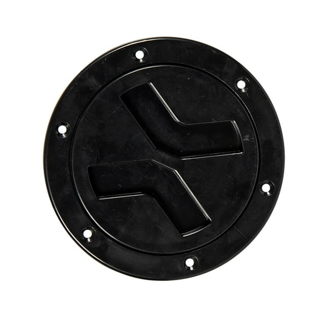 Boat 4 Inch Cover Out Deck Plate For ABS Material Black - Walmart.com