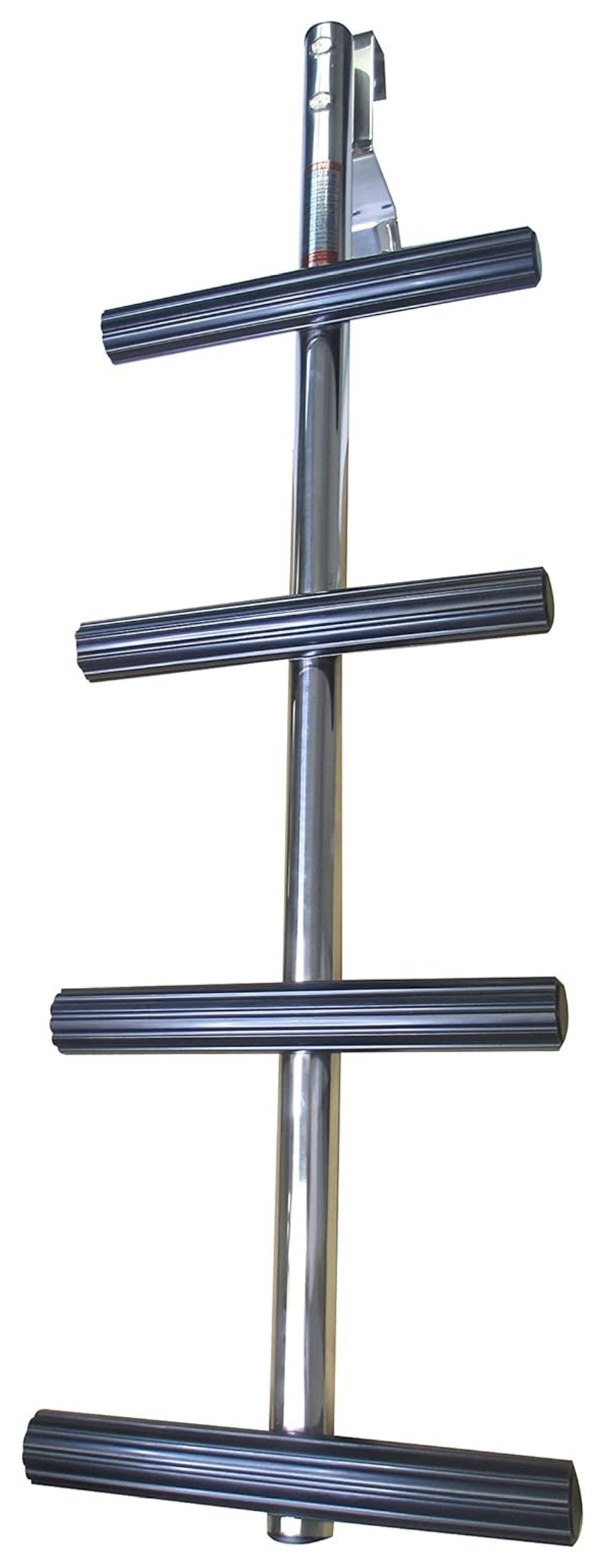 Boat 4 Steps Transom Sport Dive Ladder SS 304 Non Slip Thread w/Bracket ...