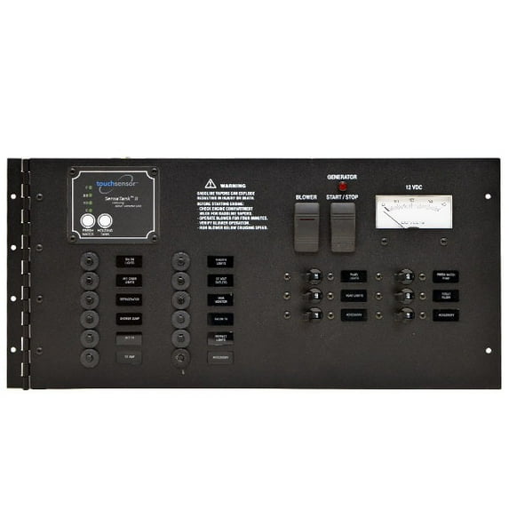 Rinker Boat Breaker Panel 223202 | 12 Volt DC Black Aluminum - Walmart.com