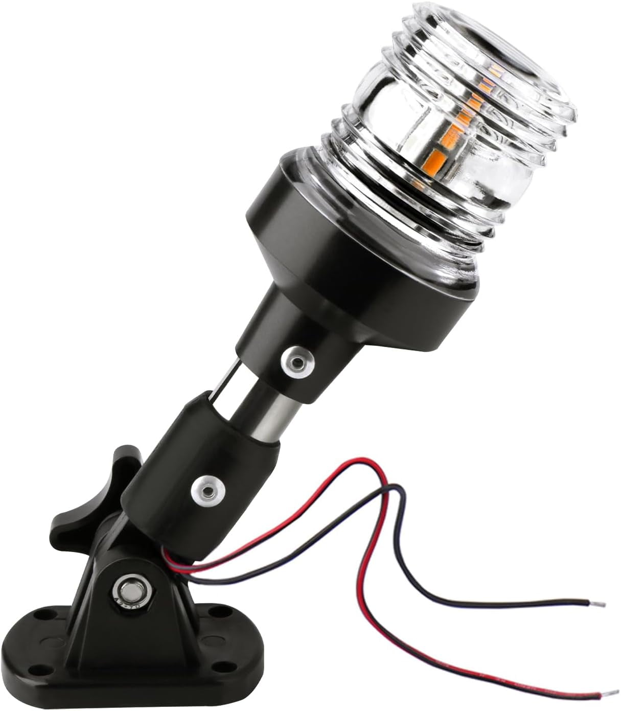 Boat Anchor Light, White LED Stern Light for Boat - 3 Nautical Mile ...