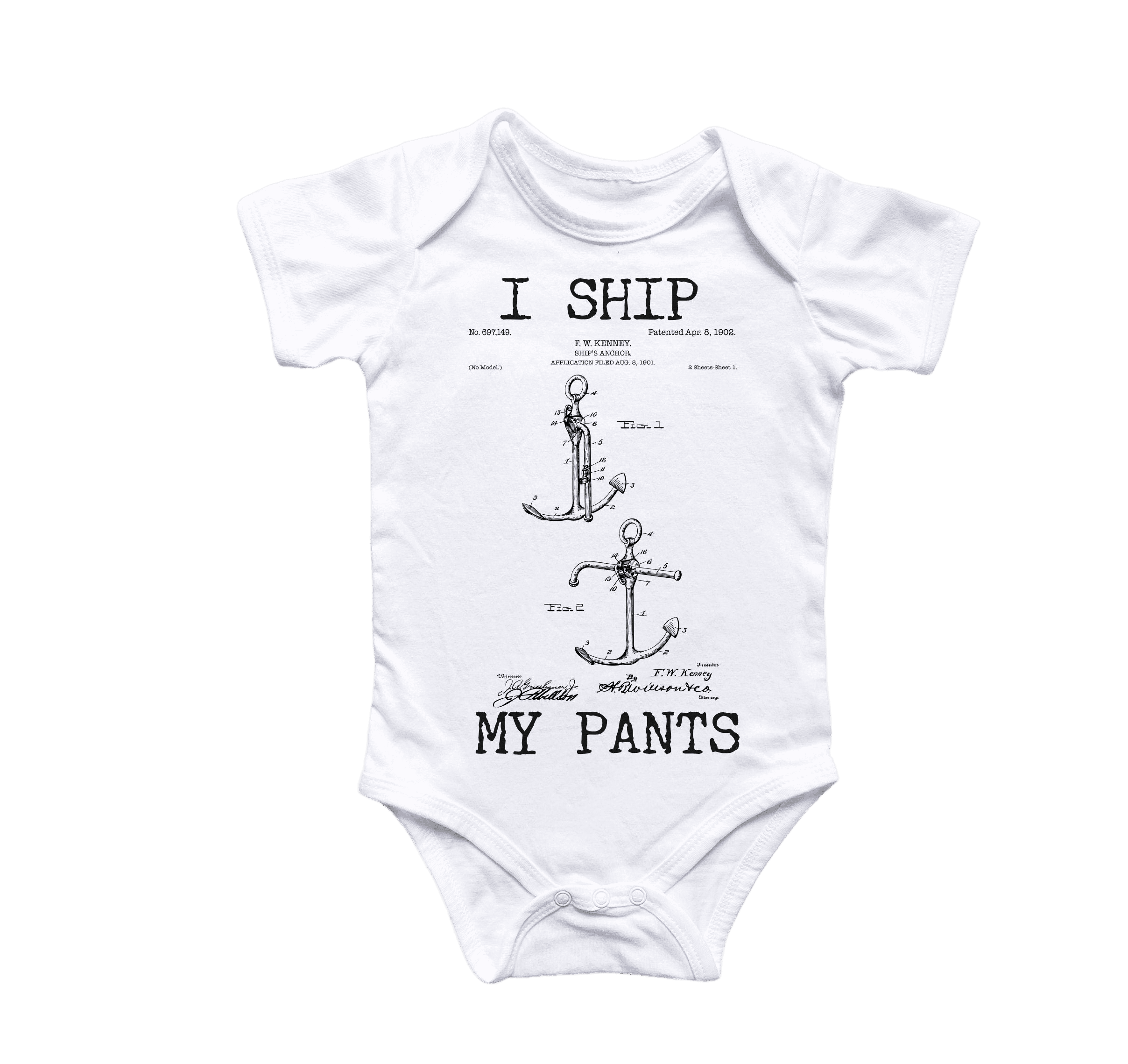Boat Anchor Nautical - Baby Boy Girl Clothes Infant Bodysuit Funny Cute Newborn 3 - Walmart.com