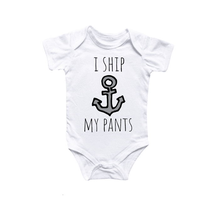 Boat Anchor Nautical - Baby Boy Girl Clothes Infant Bodysuit Funny Cute Newborn - Walmart.com