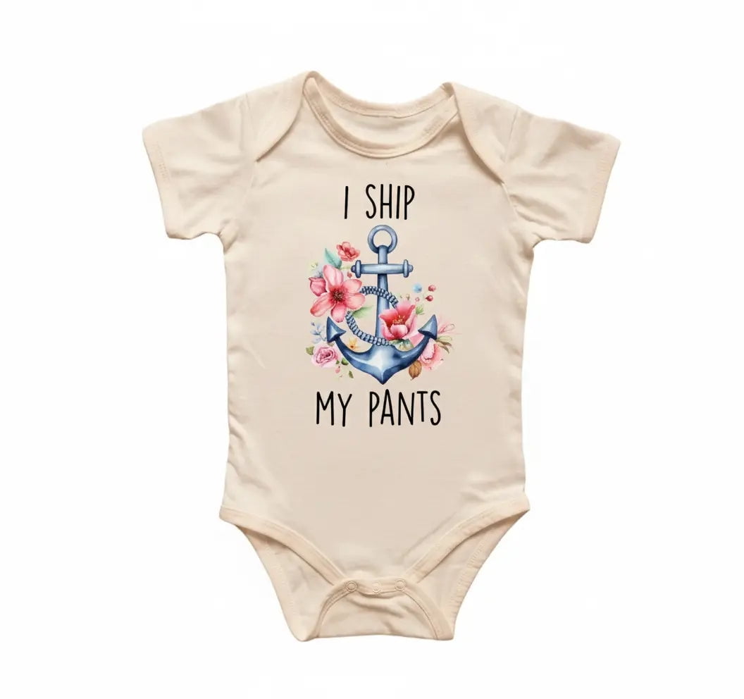 Boat Anchor Nautical Newborn Baby Body Suit - Walmart.com