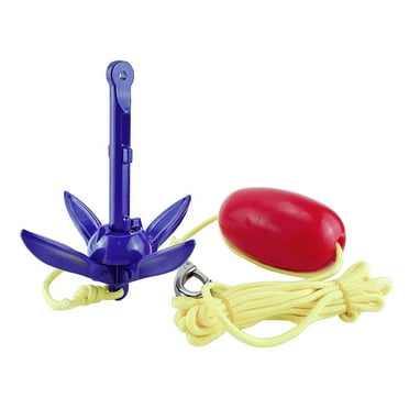 B4B BANG 4 BUCK Kayak Anchor Kit, 3.5 lb Folding Anchor, 30 ft Rope for ...
