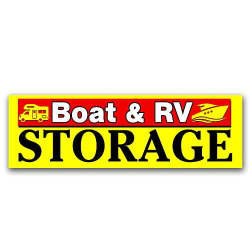 Boat And RV Storage Vinyl Banner 8 Feet Wide by 2.5 Feet Tall - Walmart.com
