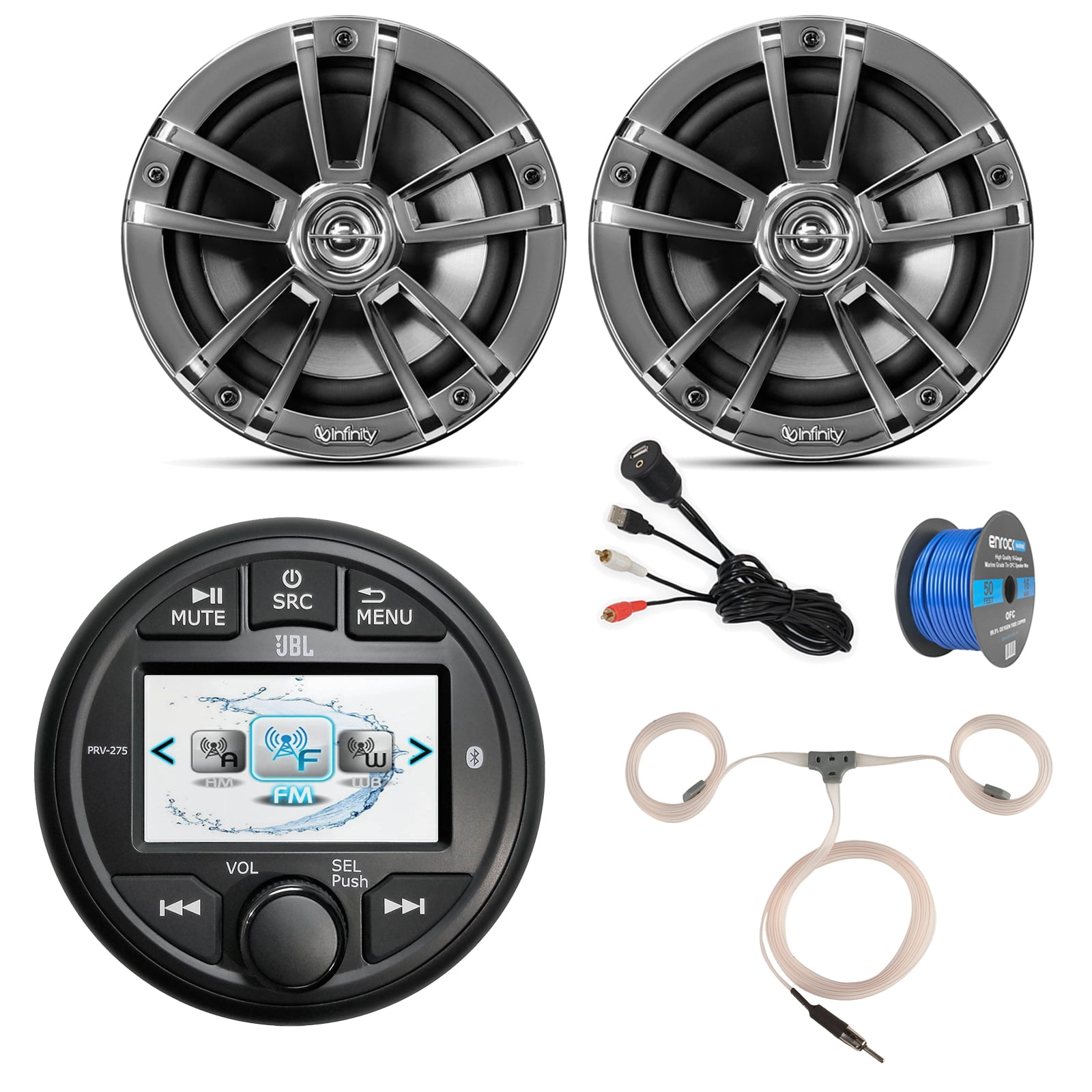 Boat Audio Upgrade : Marine Gauge-Style Digital Media Bluetooth Stereo ...