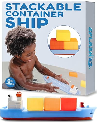 Boat Bath Toy, Mold Free Bath Toys For Kids & Toddlers Ages 1-3, No ...