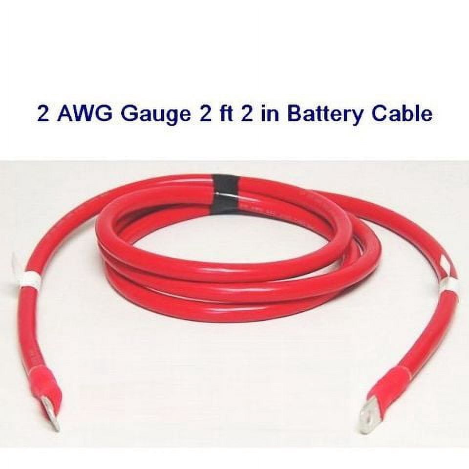 Boat Battery Cable | Marine Wire 2 AWG 2 Ft 2 In Red - Walmart Business ...