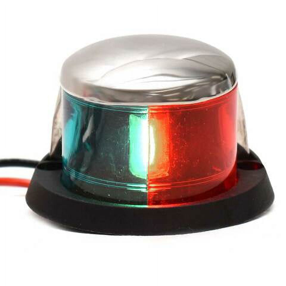 Boat Bi-Color Bow Light 0-0497 | Red / Green 12VDC Zinc Polymer ...