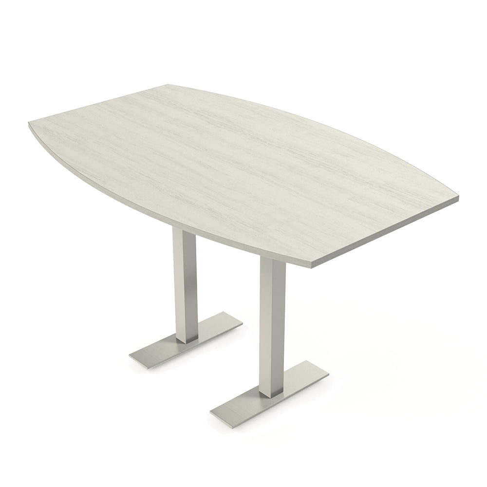 Boat Bistro Height Meeting Table T-Shaped Metal Base 46x72 Bar Table ...