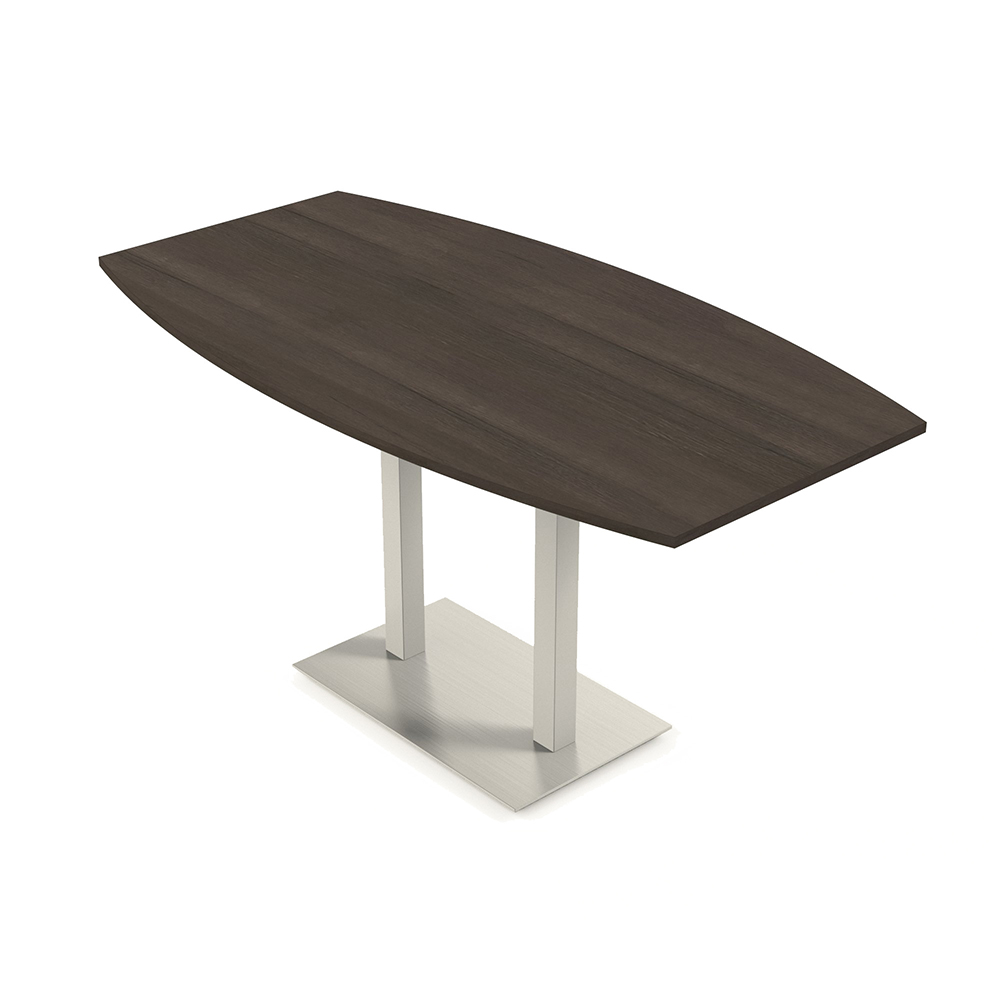 Boat Bistro Height Meeting Table T-Shaped Metal Base 46x84 Bar Table ...