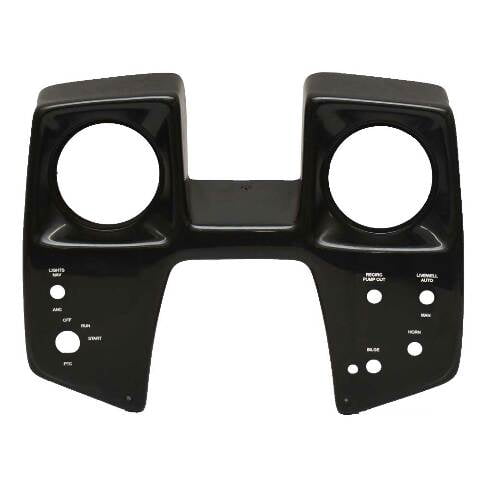 Boat Blank Gauge Panel | Glossy Black Plastic 3 3/8 Inch Gauges ...