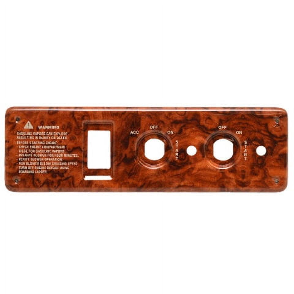Boat Blank Ignition Panel | Rinker Faux Woodgrain 10 3/8 x 3 1/8 Inch ...