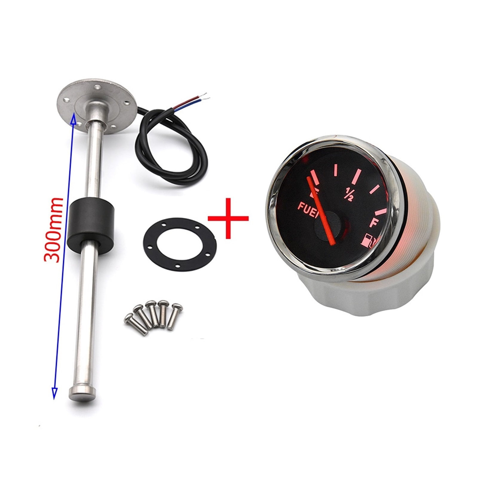 Boat Car 52MM Fuel Level Gauge With Fuel Level Sensor 90 120 140 200 ...