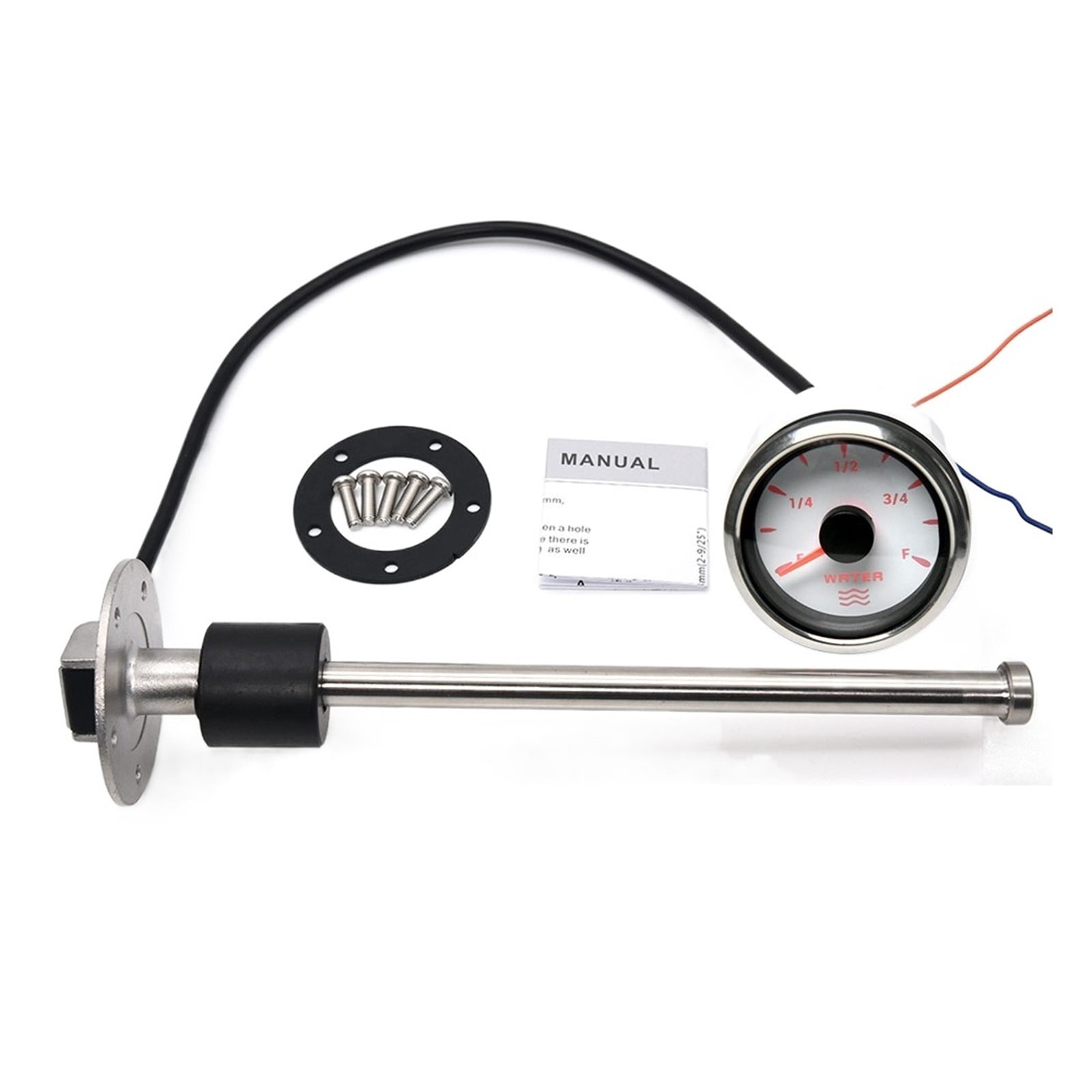 Boat Car Water Liquid Tank Level Gauge 240-33ohm 7 Color LED Backlight ...