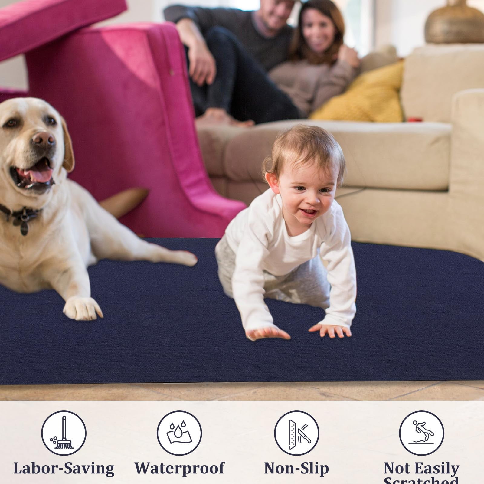 Boat Carpet, Marine Carpeting with Soft Cut Pile and Water-Proof TPR ...