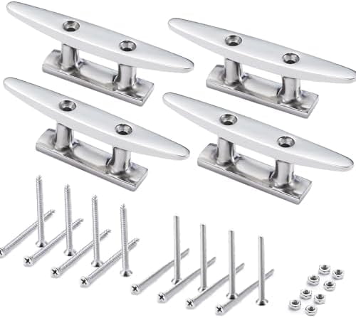 Boat Cleat Open Base Boat Cleat 4/5/6/8 inch, Dock Cleat All 316 ...