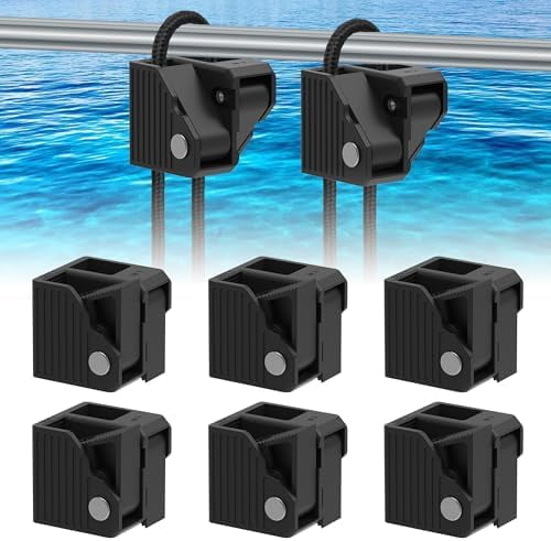 Boat Clips 6 Pack, Adjustable Durable Pontoon Boat Bumper Clips Dock ...