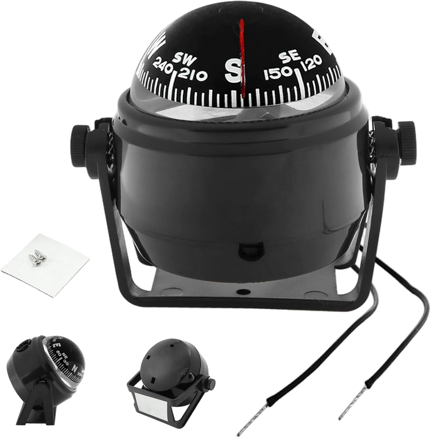 Boat Compass Waterproof Portable Lightweight Magnetic Declination ...