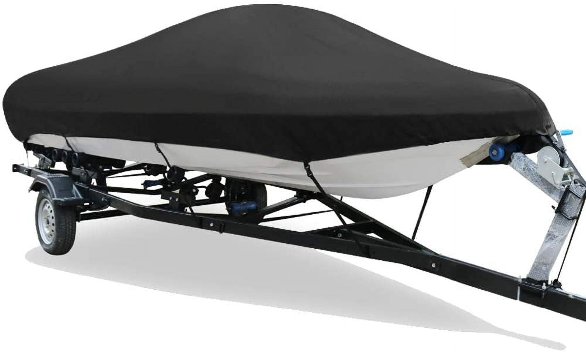 Boat Cover,Heavy Duty 600D Marine Grade Polyester Canvas Trailerable ...