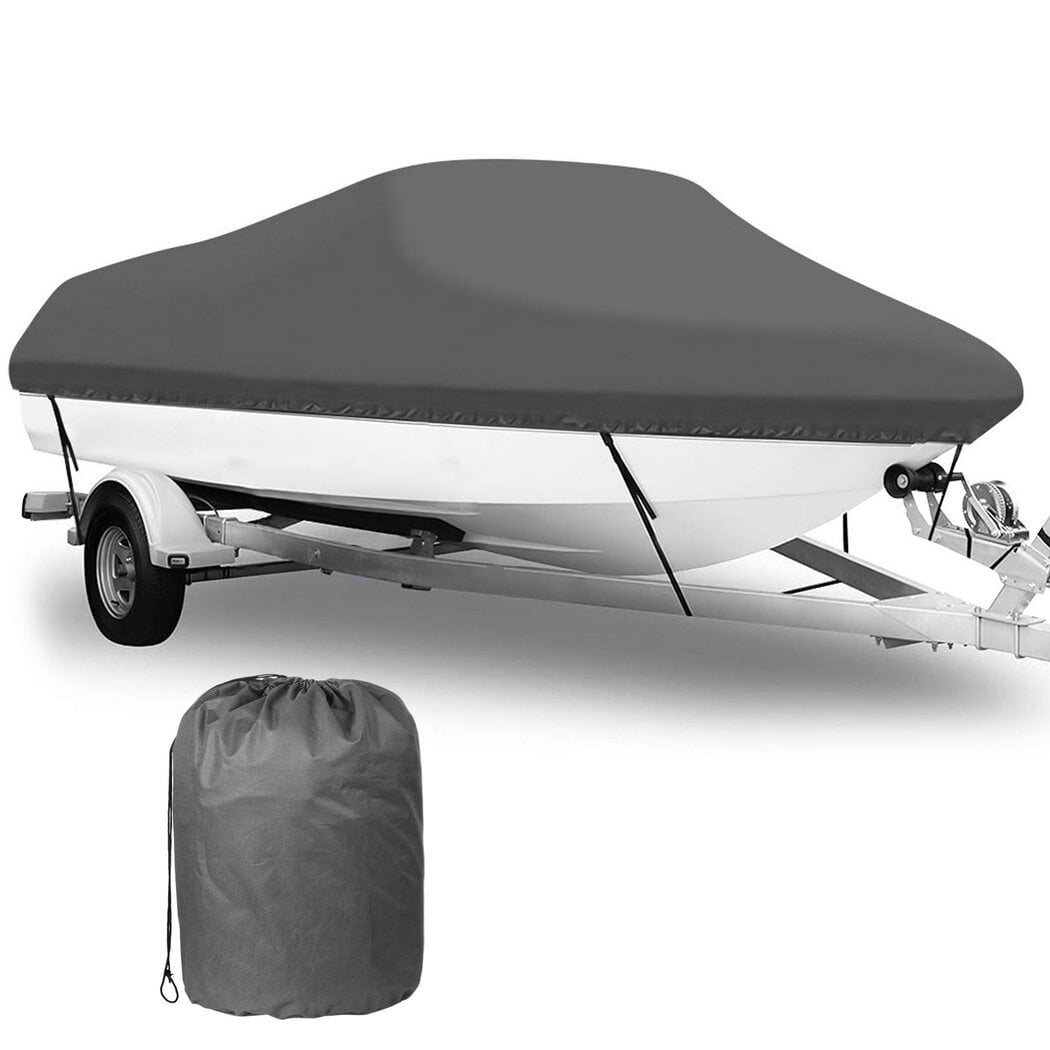 Coofit Heavy Duty Waterproof Boat Cover, Fits 17-19ft Bass Boats and V ...