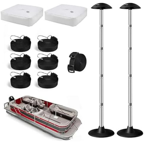 Boat Cover Support Poles System 2 Pack 201 Stainless Steel Adjustable ...