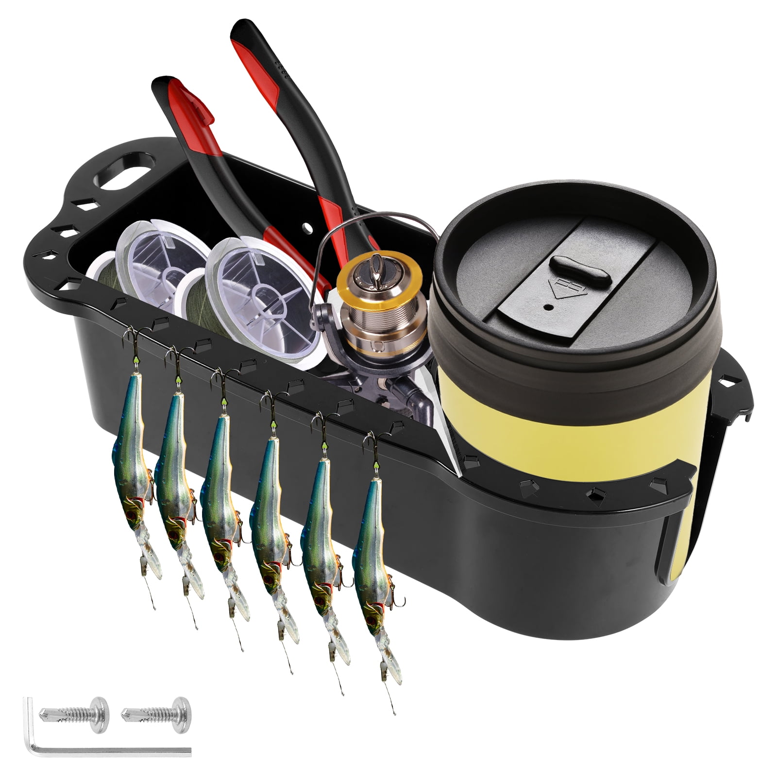 Boat Cup Holder with Screws ABS Boat Caddy Organizer Multifunctional ...