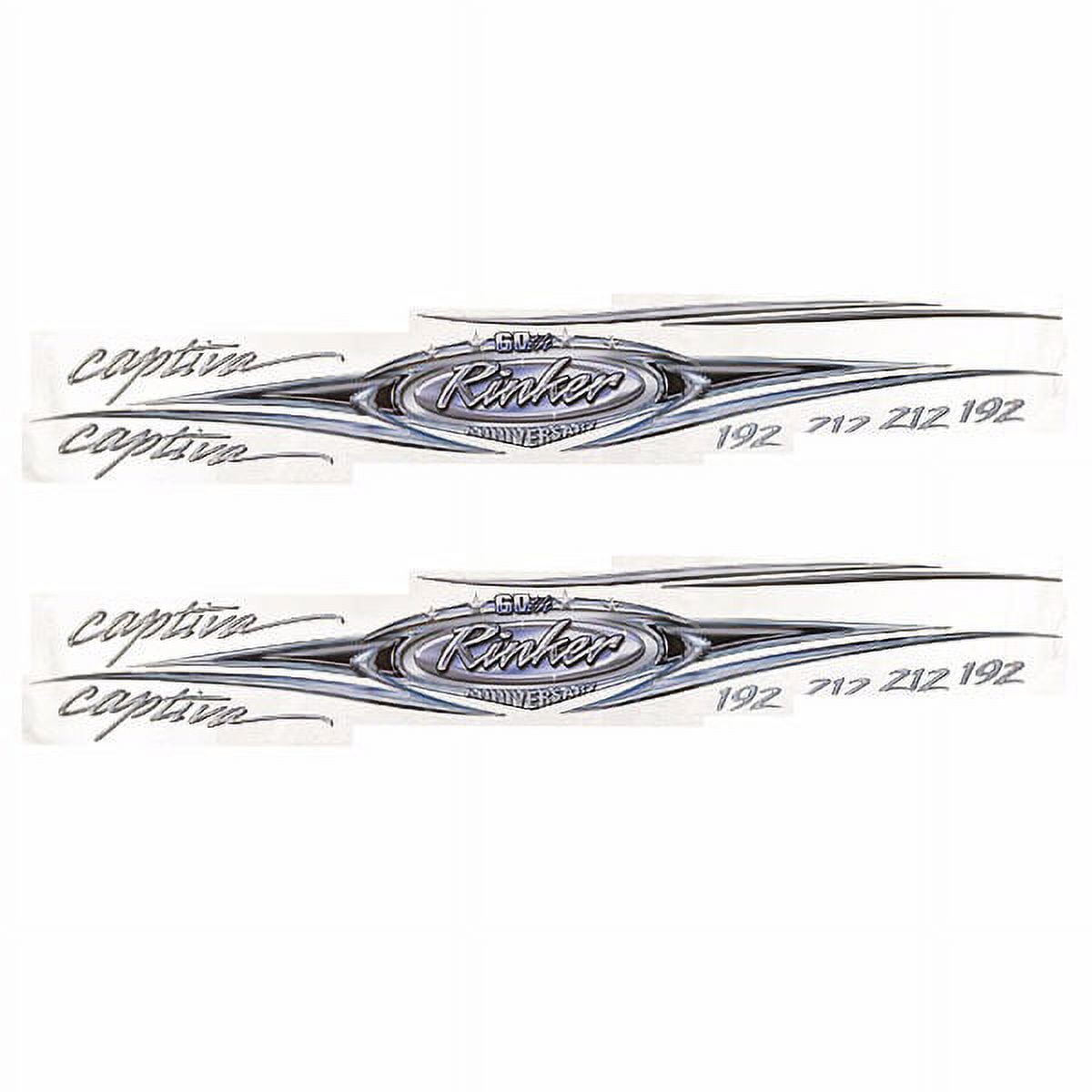 Boat Decal | Rinker Captiva 60th Anniversary 107 x 14 Inch (Pair ...
