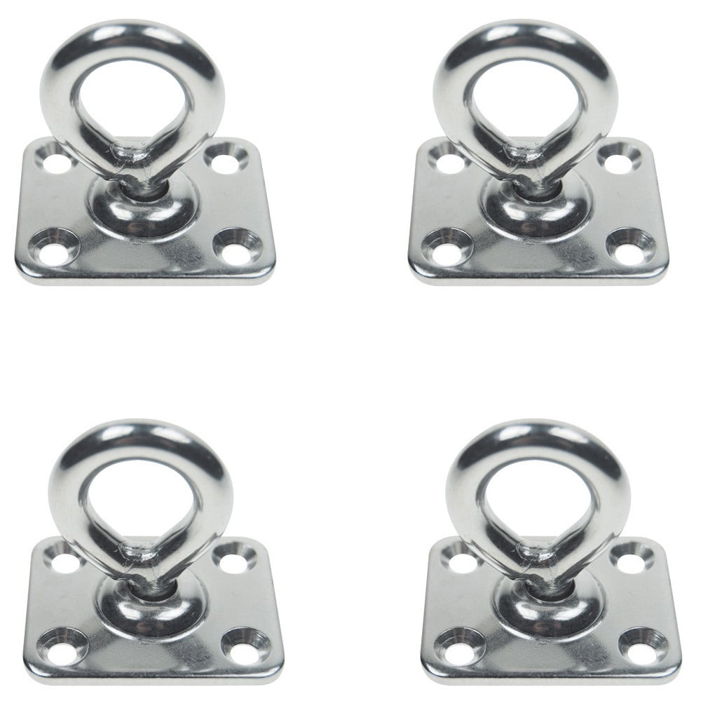 Boat Deck Stainless Steel 3/16" Square Pad Swivel Eye Rigging Lift ...