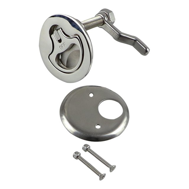 Boat Deck cam Latch Heavy Duty Stainless Steel with Back Plate Boat Lid ...
