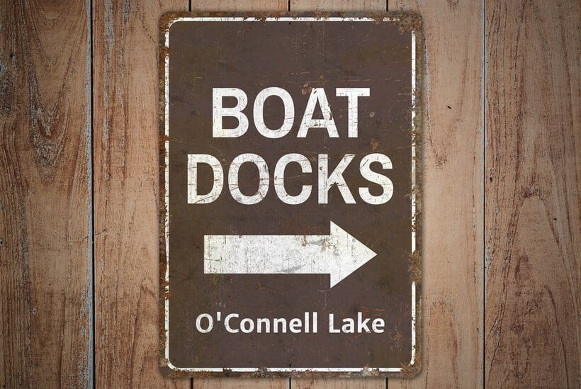 Boat Docks Sign Boat Docks Decor Boat Docks Boat Rental Sign Vintage ...