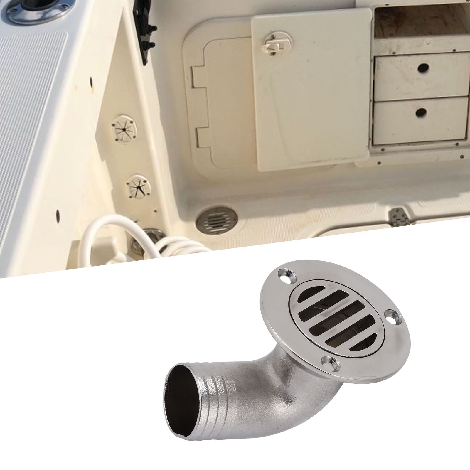 Boat Drain, Corrosion Resistant 90 Degree Deck Scupper For Marine Ship ...