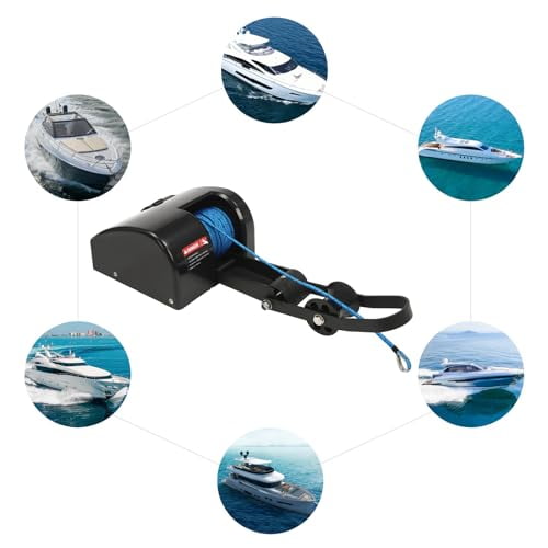 Boat Electric Winch, 12V Heavy Duty Towing Winches,Marine Winch ...