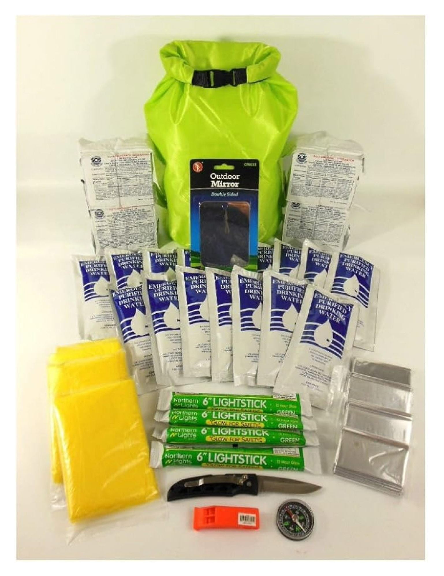 Boat Emergency Survival Kit 4 Person 2 Days - Ditch Bag, Family ...