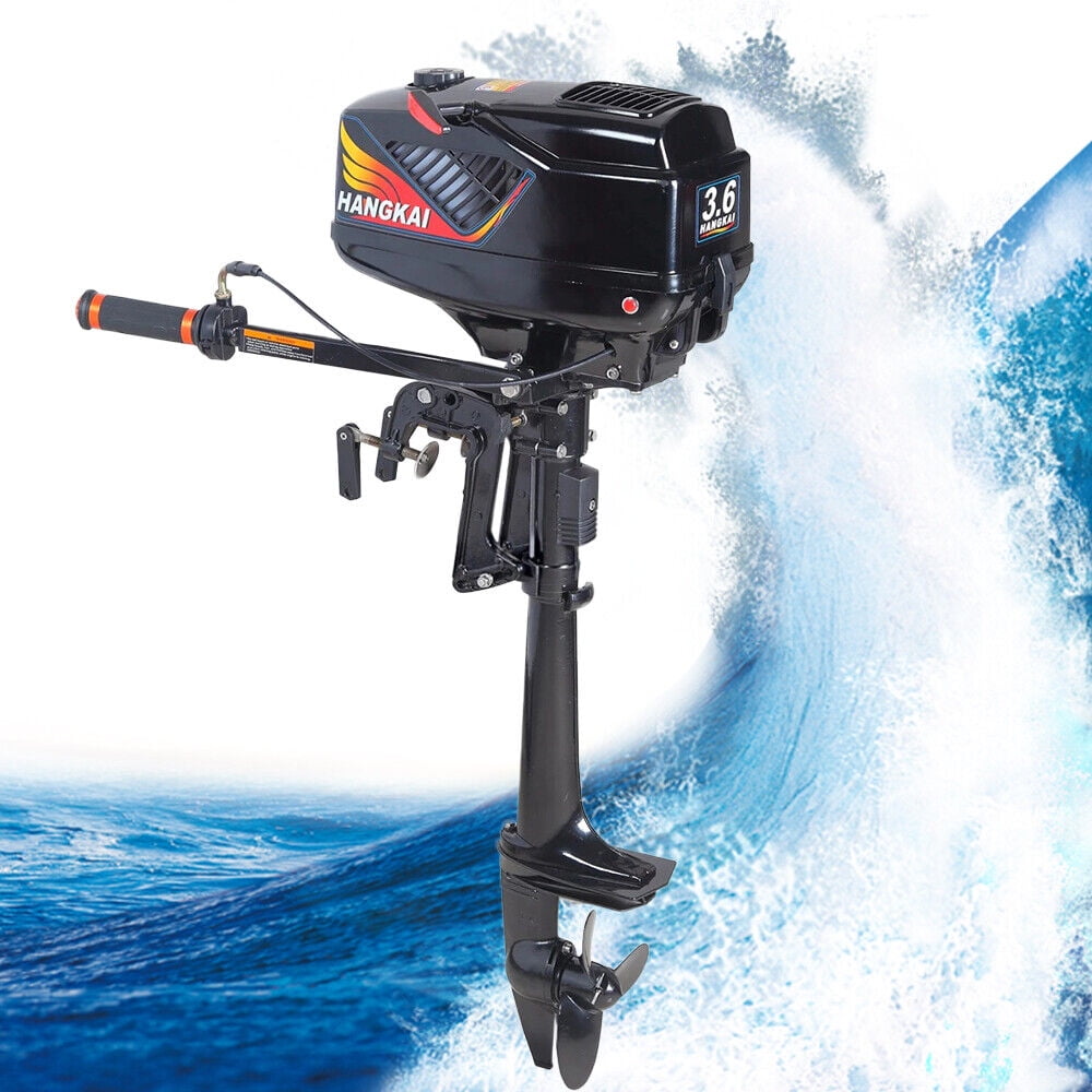 Boat Engine, 2 Stroke 3.6 HP Heavy Outboard Motor Boat Engine, CDI With ...