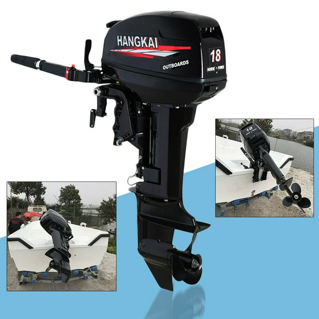 Hangkai 18 HP 2-Stroke Outboard Boat Motor with Water Cooling and CDI System - Walmart.com